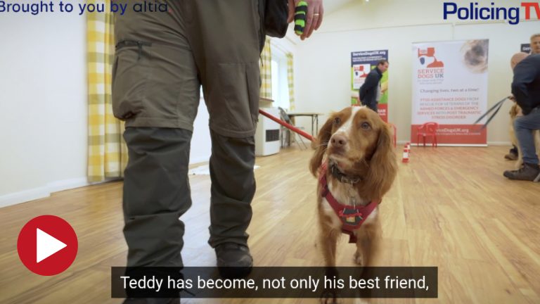 Service dogs supporting sufferers of PTSD - PolicingTV
