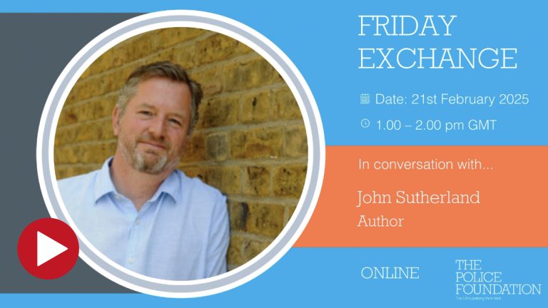 Friday Exchange: In conversation with John Sutherland - PolicingTV